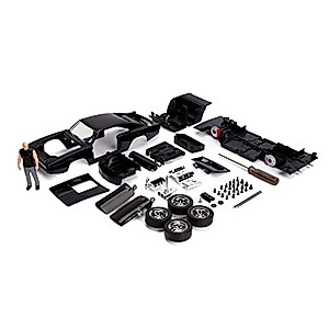 Jada Toys Fast & Furious Dom & Dodge Charger R/T, 1:24 Scale Build n' Collect Die-Cast Model Kit with 2.75" Die-Cast Figure, Black