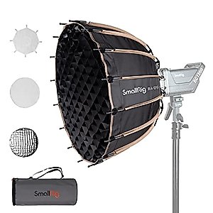 SMALLRIG Parabolic Softbox Quick Release, Parabolic Softbox, Compatible with SmallRig RC 120D/RC 120B/RC 220D/RC220B and Other Bowens Mount Light (21.6inch/55cm)
