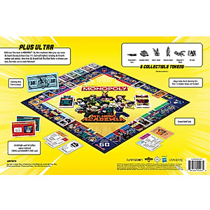 Monopoly: My Hero Academia Board Game | Buy, Sell, Trade Fan-Favorite Heroes from The Popular Anime Show | Classic Monopoly Game | Officially-Licensed My Hero Academia Merchandise
