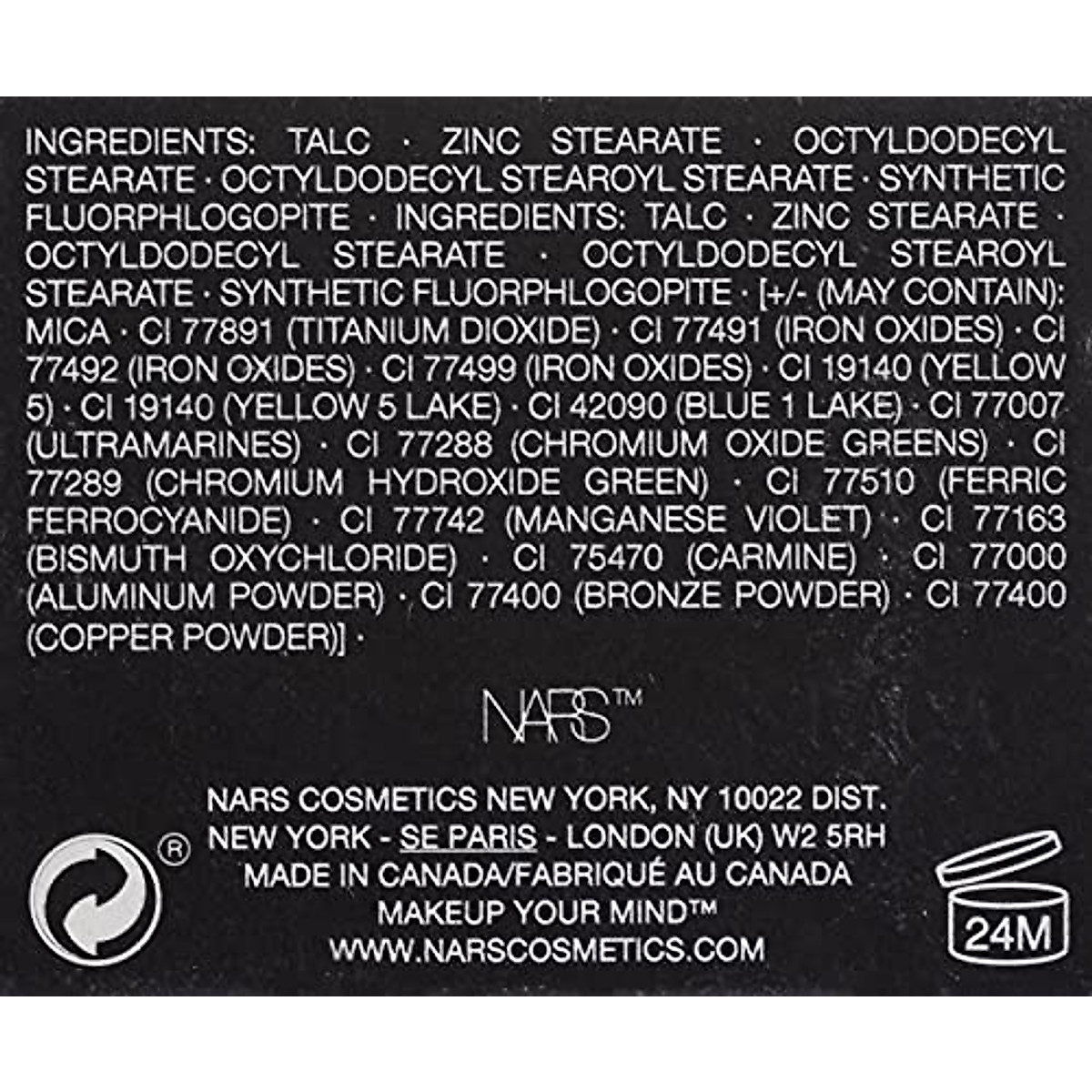 NARS Shimmer Eyeshadow, Euphrate, 0.07 Ounce