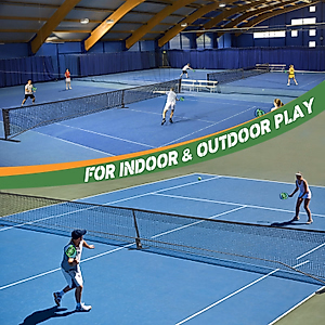 JUMPMKT Pickleball Net Portable Outdoor, 22 FT Pickleball Net - USAPA Regulation Full Size, Pickleball Net System with Metal Frame Stand and Carrying Bag for Driveway, Backyards, Indoor, Outdoor Game.