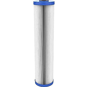 Pentair Pentek R30-20BB Big Blue Sediment Water Filter, Whole House Pleated Polyester Filter Cartridge, 20" x 4.5", 30 Micron, White