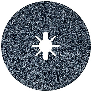 BOSCH FBX624 25-Pack 6 In. X-LOCK Coarse Grit Abrasive Fiber Discs 24 Grit Compatible with 7/8 In. Arbor for Applications in Metal Surface Finishing, Weld Blending, Rust Removal
