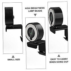 SOLUSTRE Camera 480p Webcam Live Webcam Live Streaming Webcam Computer Cam Laptop Webcam Desktop Computer Video Calling Webcam Multifunctional Webcam USB Recorder 1080p Aluminum Shell