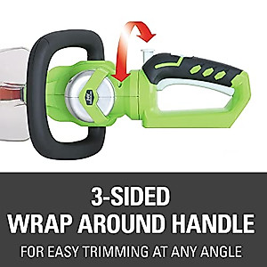 Greenworks 24V 22" Cordless Hedge Trimmer, 2.0Ah Battery and Charger Included