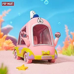 POP MART Spongebob Sightseeing Car Blind Box Figures, Random Design Box Toys for Modern Home Decor, Collectible Toy Set for Desk Accessories, 1PC