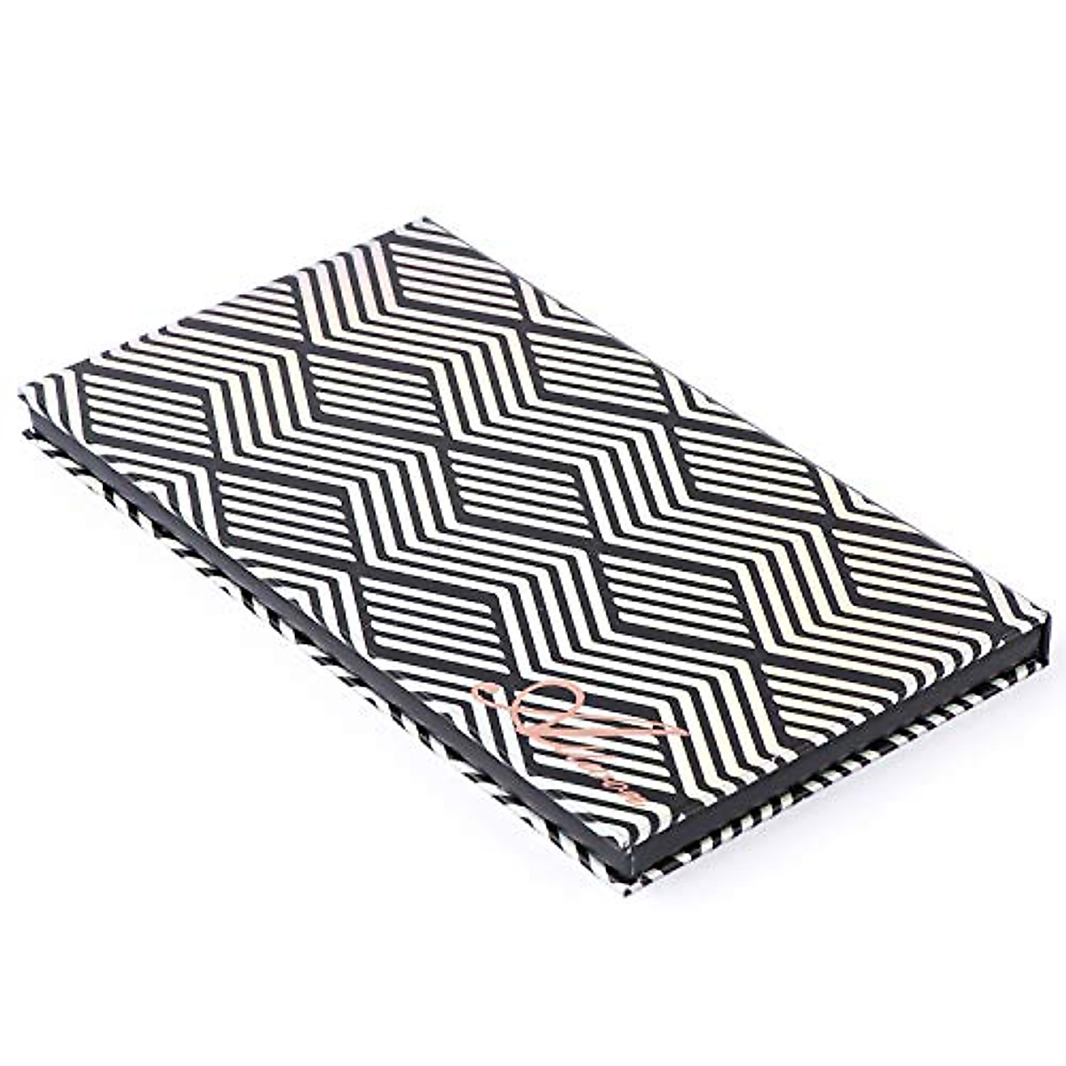 Allwon Magnetic Palette Black Empty Makeup Palette with Mirror and 20Pcs Adhesive Empty Palette Metal Stickers for Eyeshadow Lipstick Blush Powder