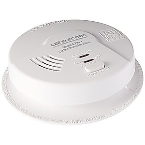 Universal Security Instruments Hardwired 10 Year Tamper Proof Permanent Power Sealed Battery 3-in-1 Universal Smoke Sensing & Carbon Monoxide Combination Alarm, Model MIC1509S,white, Corded Electric