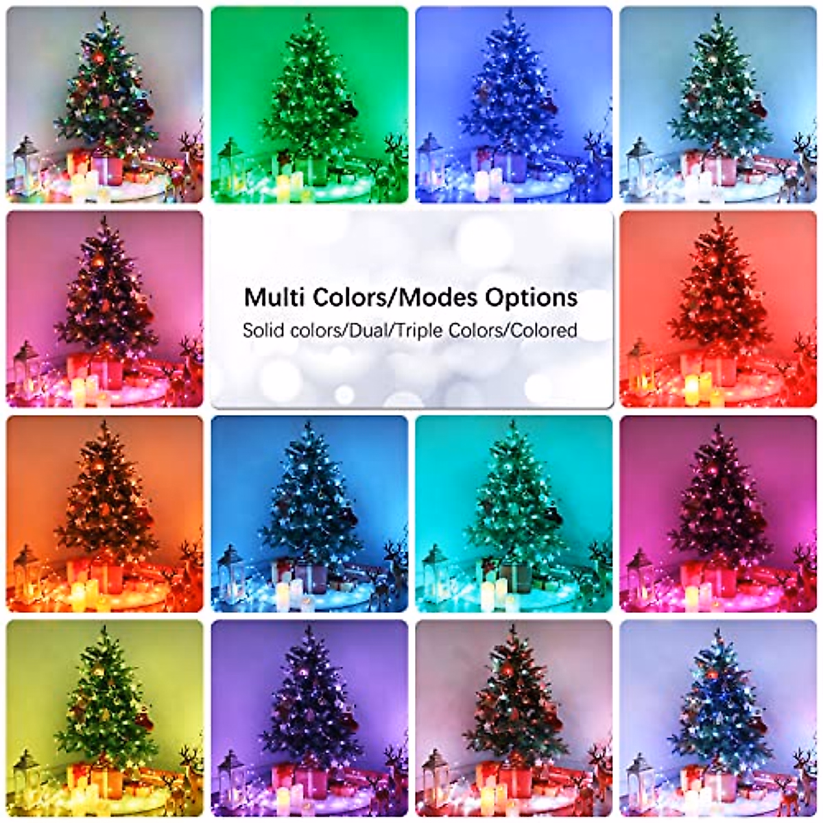 BrizLabs USB Halloween Fairy String Lights, 33ft 100 LED Color Changing Orange Purple Fairy Lights with Remote, USB Powered Multi Colored Xmas Tree Twinkle Light for Halloween Christmas
