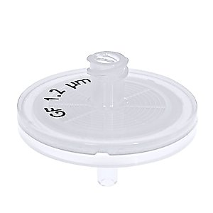 GVS Filter Technology, Syringe Filter, ABLUO, 25mm, Glass Fiber Membrane, 1.2µm, PP Housing, 10/pk
