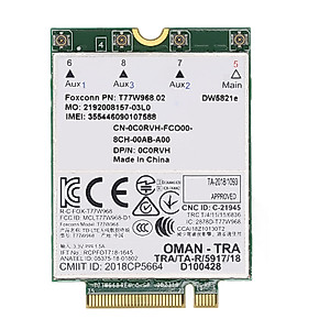 DW5821E 3G/4G/5G Card, Network Adapter Card, for PCI Express M.2 Specification 3042 Type Key.B Slot, for PC, Laptops
