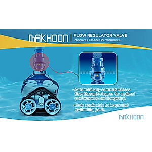 MAKHOON FRV100 Flow Regulator Valve Replacement for Zodiac MX6 and MX8 Series In Ground Automatic Robot Pool Cleaners-1Pack