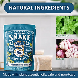 FfordHome Snake Repellent for Yard Powerful, Snake Away Repellent for Outdoors, Snake Repellent for Outdoors Pet Safe,Keep Snakes Away Repellent for Yard, Rattlesnake Repellent for Home