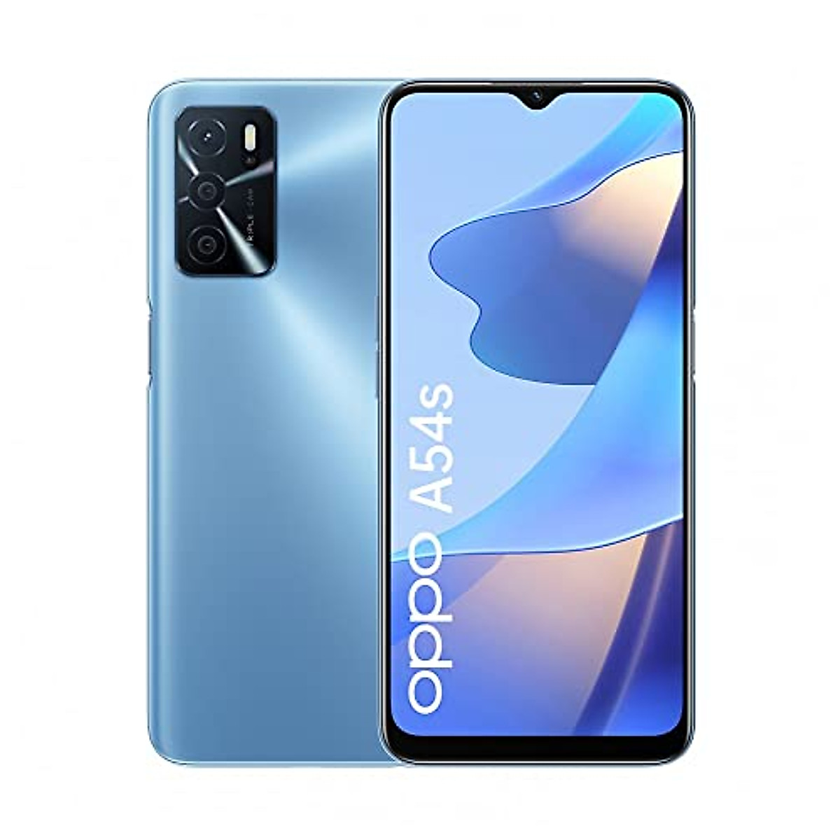 OPPO A54s Dual-SIM 128GB ROM + 4GB RAM (GSM only No CDMA) Factory Unlocked 4G/LTE Smartphone (Pearl Blue) - International Version