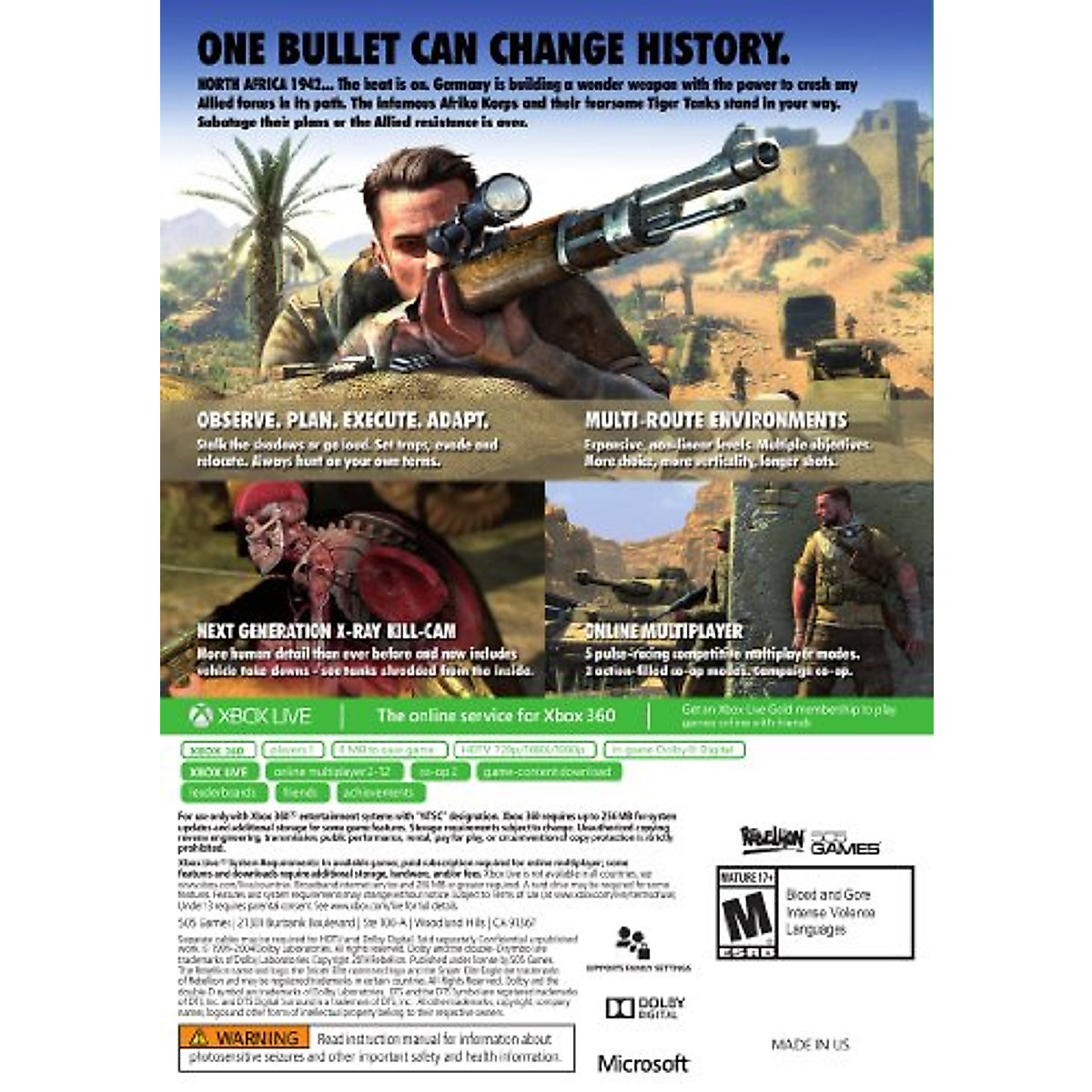 Sniper Elite III - Xbox 360 Standard Edition
