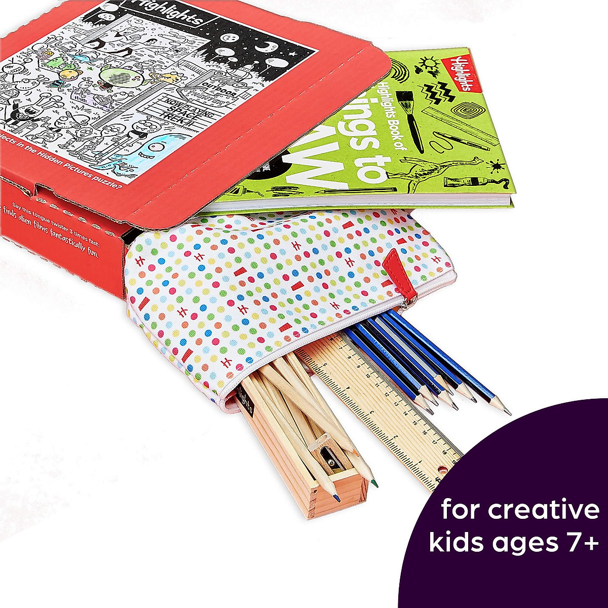 Highlights for Children Book of Things to Draw Activity Kit, Young Artist Set for Kids Ages 7+