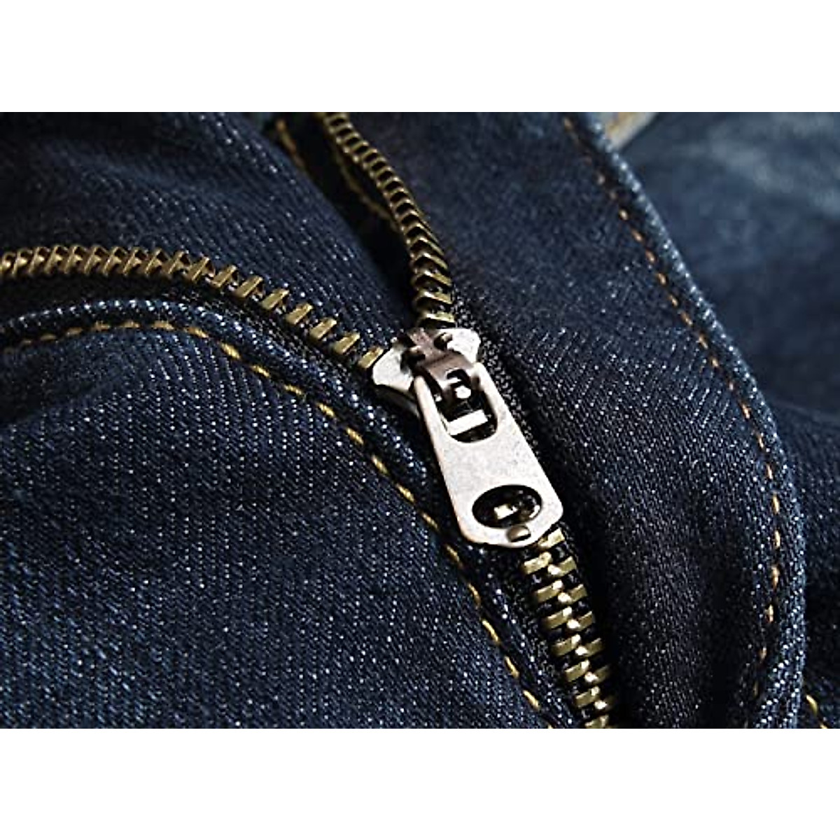 OIIIO Men's Patch Ripped Stretch Regular Fit Jean (32, Dark Blue-6618)