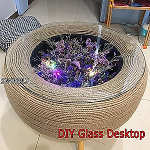SNWGPLY Tempered Glass Round Table Top, Round Dining Table, Round Glass Table Top Replacement, High Load-Bearing, Safe and Stable, for Conference Tables, Waiting Room Tables