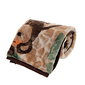 Fleece Plush Soft Throw Blanket - Lightweight Crib Blanket for Baby Bed Lounger - Fuzzy Warm Cozy Toddler Blanket for Daycare Preschool Naptime, 43" X 30" (Playing Monkey)