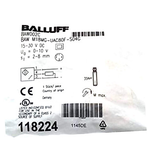 Carus Tool BALLUFF BAW M18MG-UAC80F-S04G(BAW002C) Inductive Distance Sensors New