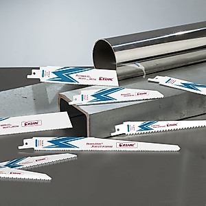 EZARC Reciprocating Saw Blade Bi-Metal Cobalt Sabre Saw Blades for Multi-Purpose 9-Inch 10/14TPI R925DG (5-Pack)