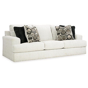 Signature Design by Ashley Karinne Coastal Sofa with Non-skid Legs, White