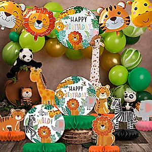Safari Birthday Party Supplies Jungle Foil Balloon for Safari Jungle Theme Birthday Decorations