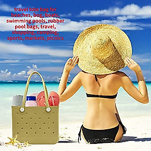 YNGCHNG Rubber Beach Bag With Swim Wet Bag,Waterproof Sandproof Washable Durable Open Tote Bag Travel Bag for Beach Outdoor (Black Leopard, Large)