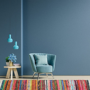 Ekakshx Chindi Rag Rug 4 * 6 I Hand Woven Rug & Reversible Runner Rug I Cotton Colorful Chindi Rug I 4 * 6 Feet