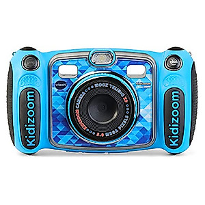VTech Kidizoom Duo 5.0 Deluxe Digital Selfie Camera with MP3 Player and Headphones, Blue