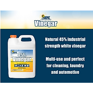Energen of Carolina 45 Percent White Vinegar, 450 Grain Vinegar Concentrate, 1 Gallon of Natural Concentrated Industrial Vinegar, 1 Gallon (128 Fl oz )