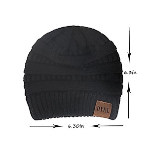 DYKL Packs Kids Baby Winter Warm Knit Hats for Boys Girls Soft Infant Baby Toddler Beanies for Boys Girls