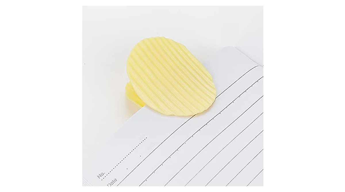Coshar 10Pcs Potato Chip Shape Clips for Food & Document Sealing