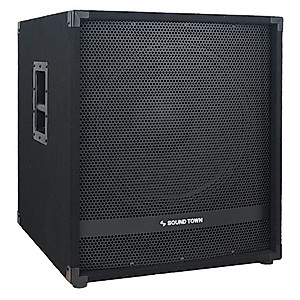 Sound Town METIS Series 2400 Watts 18" Powered Subwoofer with Class-D Amplifier, 4-inch Voice Coil, High-Pass Filter (METIS-18PWG)