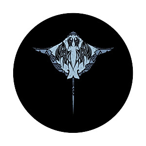 Polynesian Tattoo Tribal Ocean Animal Stingray Manta Ray PopSockets Swappable PopGrip
