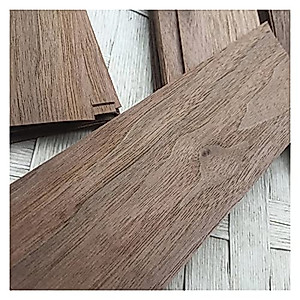 NUPART 30pcs 6.5x17cm Thickness:0.35-0.4mm Black Walnut Log Bark Veneer Pure Solid Wood Chips