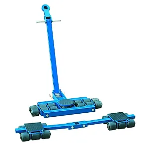Pake Handling Tools Steerable Skates Kits- Heavy Duty Durable Machinery Moving Dolly 18 Ton Capacity (39,600 pounds)