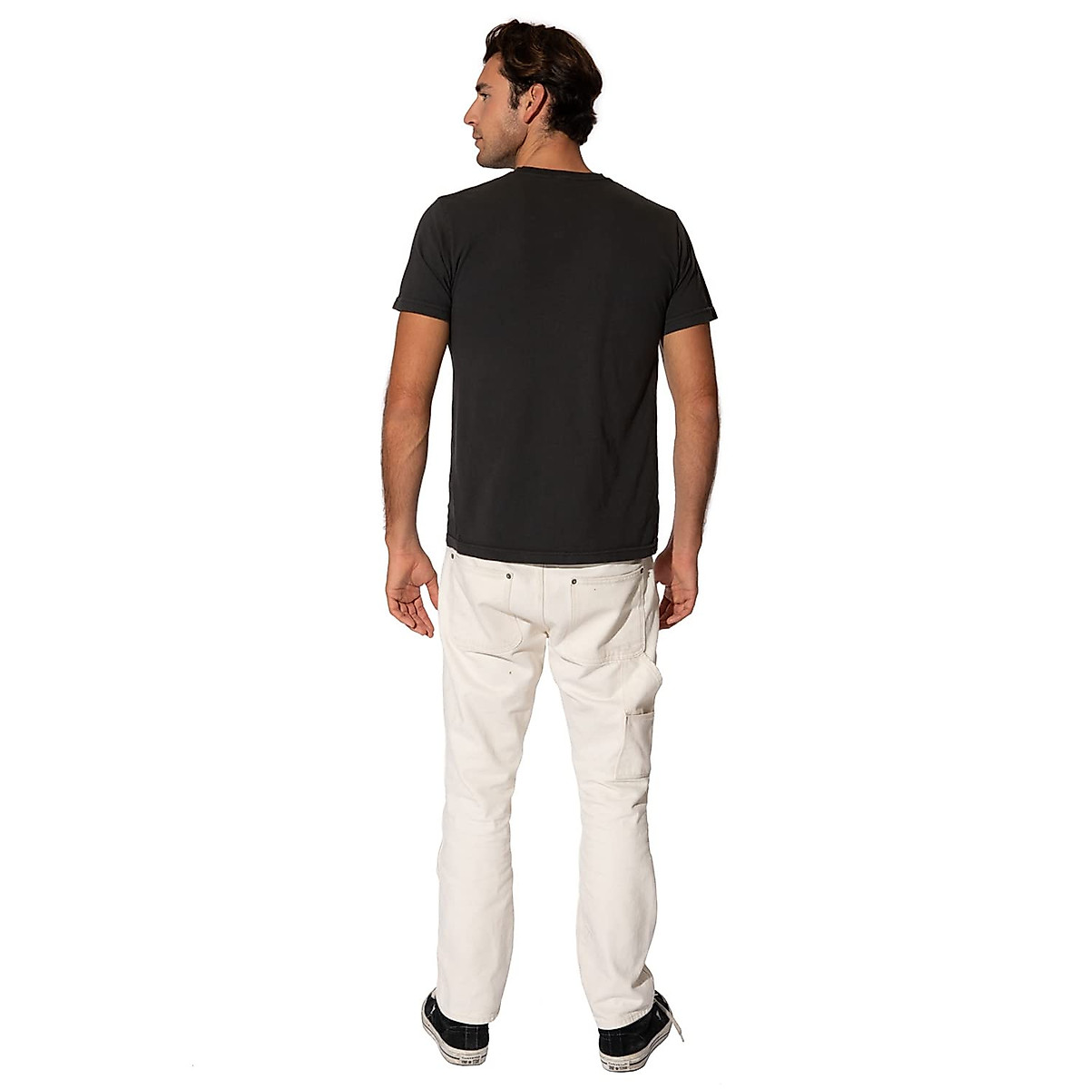 Emporia State University Official Plaid Badge Short Sleeve Mens Cotton T-Shirt,Black, Medium