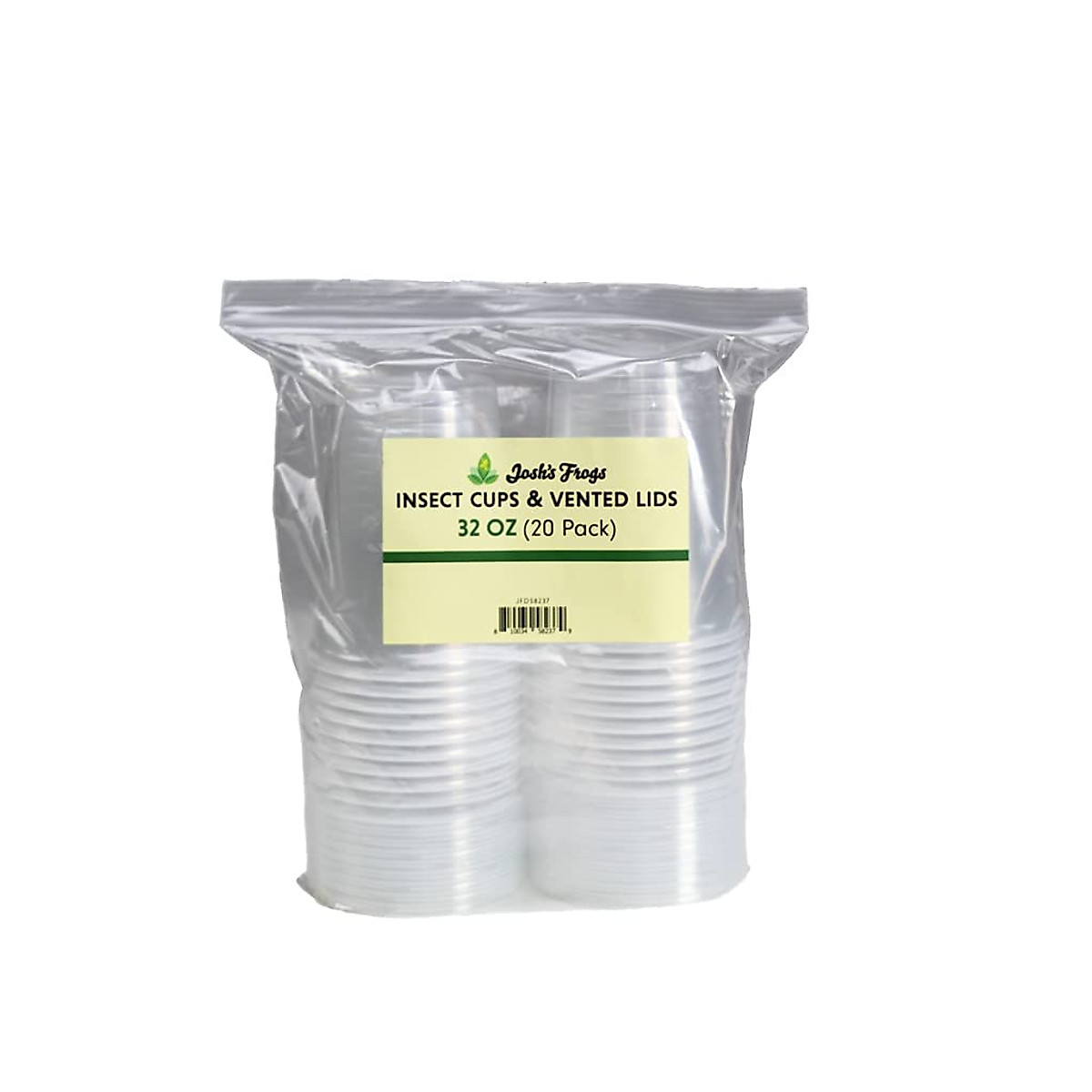 Josh's Frogs Melanogaster Fruit Fly Culturing Kit with Media, Vented Cups, and Excelsior (Large)