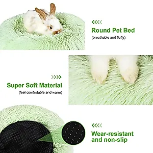 Bunny Bed for Rabbits, Warm Rabbit Bed Small Animal Beds for Guinea Pig, Chinchilla, Chipmunk, Squirrel, Bunny Beds Mat Nest, Green