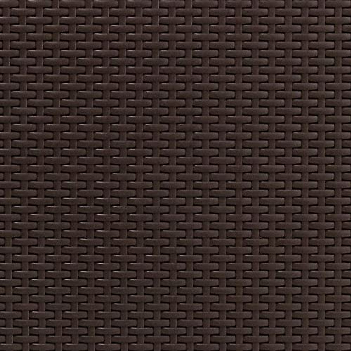 Flash Furniture Chocolate Brown Faux Rattan Chair with All-Weather Beige Cushion