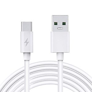 J-ZMQER 3.3ft White 5A Fast USB-C Type-C Charger Charging Cable Cord Compatible with Oppo A11 K5 K3 A5 Reno2 Reno Z/Reno Ace Power Data Sync Cable Lead