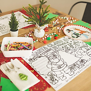 Tiny Expressions – Halloween Placemats for Kids (Pack of 12 Pumpkin Placemats) | Coloring Activity Paper Table Mats for Children’s School Party Craft | Disposable Bulk Bundle Set