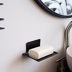 MaisoNovo Shampoo Dispenser for Shower Wall 3 Chamber, Soap Holder for Shower Wall, Self-Adhesive Wall Mount Toothbrush Holder, (3 Bottles, 2 Razor Holders, 1 soap Holder)