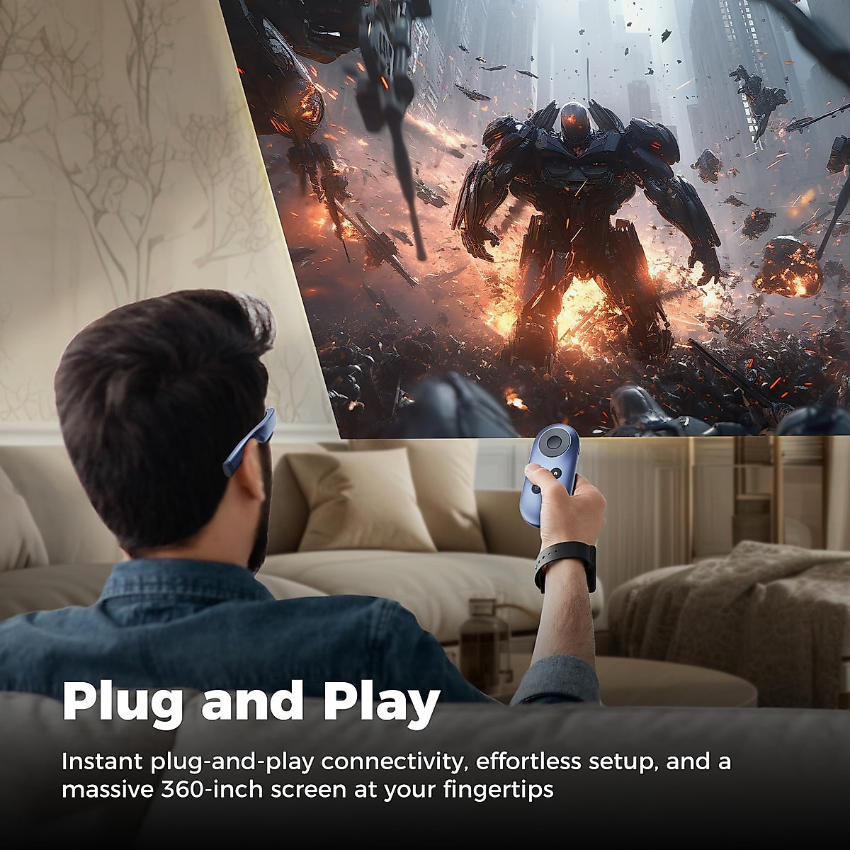 Rokid Station, Google-Certified Portable Android TV Device, Media Streaming Box, The Best Companion for Rokid Max and Other AR Glasses