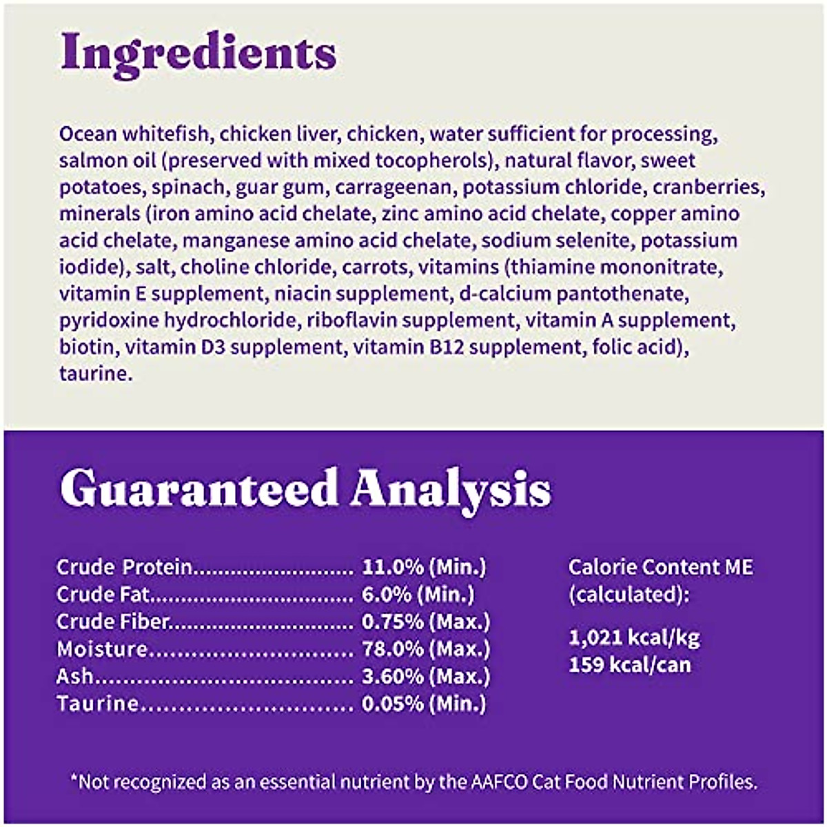 Halo Adult Grain Free Wet Cat Food Pate, Whitefish Recipe, Healthy Cat Food with Real, Whole Whitefish, 5.5 oz Can (Pack of 12)