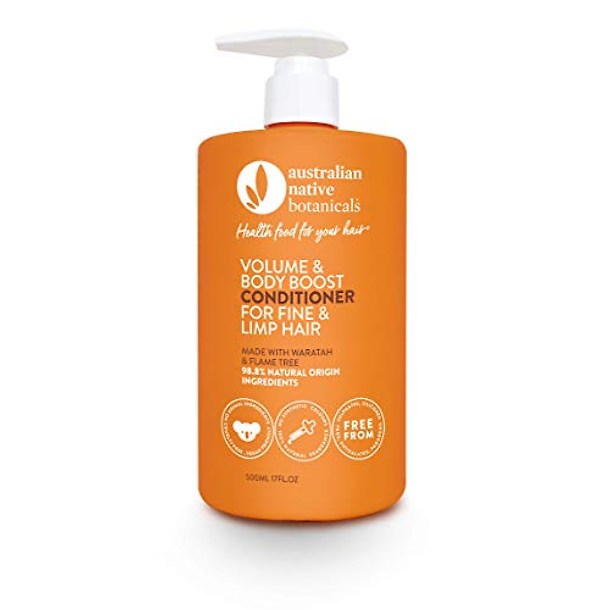 Australian Native Botanicals Natural Conditioner For Vegan Sulfate Free Conditioner For Men & WomenFine, Limp & Oily Hair, 17 Fl Oz