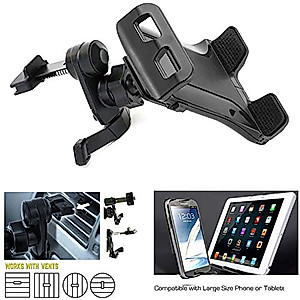 ChargerCity Simple Lock Car Vehicle Air Vent Mount w/Mega Smartphone Holder for Smartphones