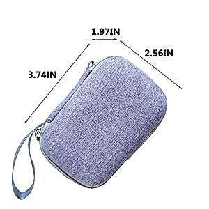 JCHPINE Protective Carrying Case for iWALK Portable Charger Ultra-Compact Power Bank Accessories (Gray Case Only)