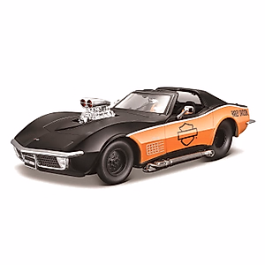 Maisto Harley-Davidson 1970 Chevy Corvette Diecast Vehicle (1:25 Scale)